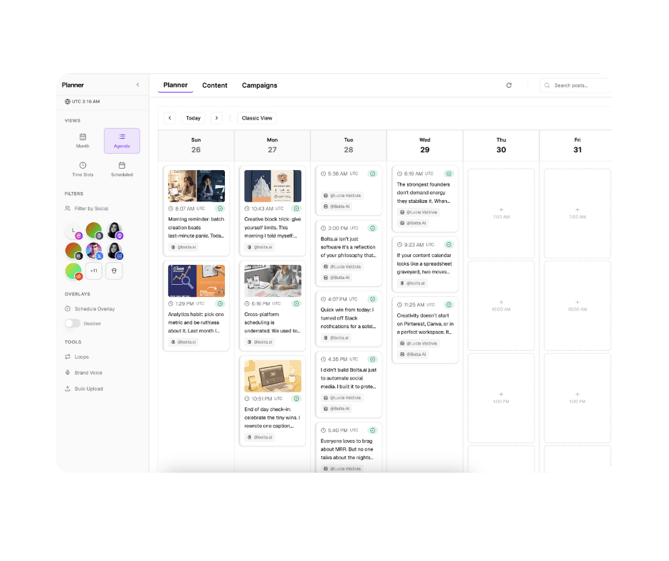 The AI Operating System for Social Media | Bolta